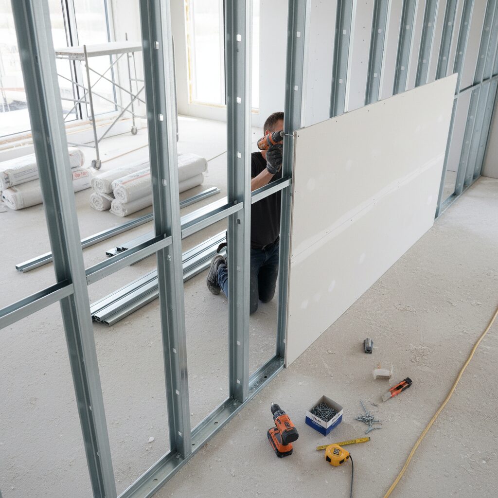 Guia Completo: Como Instalar Drywall para Paredes com Perfeição | Blog ...